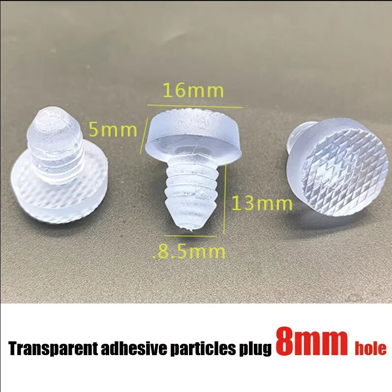 10/20 шт, резиновый ПВХ, встроенный мебельный бампер, ножка стола, стула, Белый, 10PCS, 8mm clear