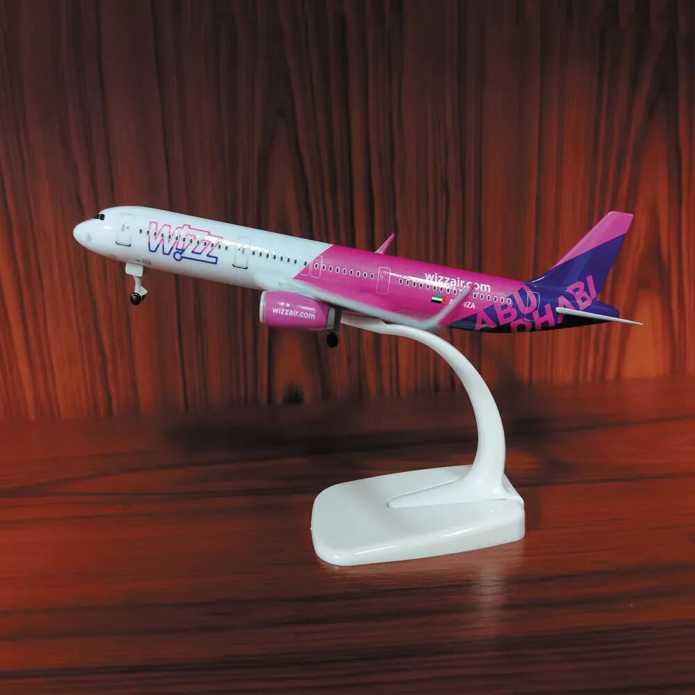 Модель самолета A321/A321neo, 20 см, WIZZ AIR, сборка самолета, смоляная основа, статический дисплей, авиалайнер, сувенир для коллекции