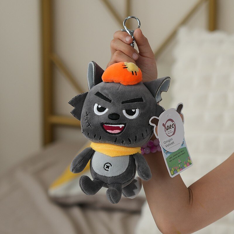 Милая приятная коза и большой волк, кукла-клеш, кулон, мяч под давлением, ленивая кукла-коза, мягкая игрушка-брелок