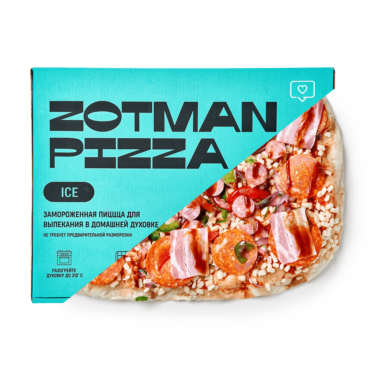 Пицца Zotman "Баварская Мясная", для духовки, замороженная, 465 г