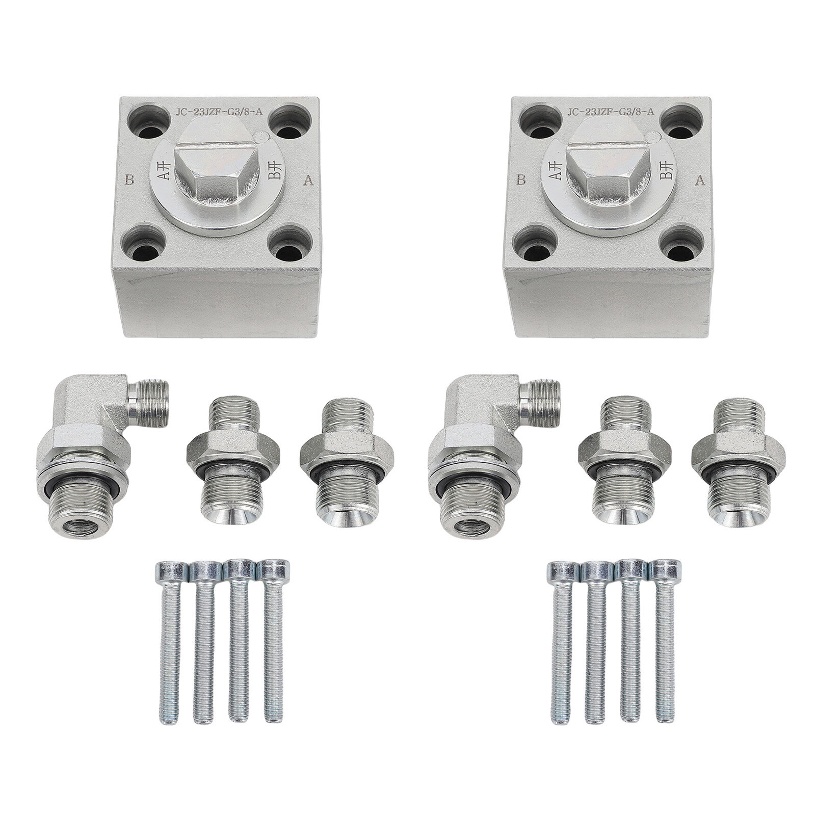 Комплект клапанов для мини-экскаватора, комплект из 3-ходового переключающего клапана из легированной стали для мини-экскаватора с гидравлическими аксессуарами