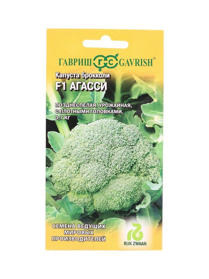 Семена Капуста брокколи Агасси F1 10 шт. (Голландия) 10965112