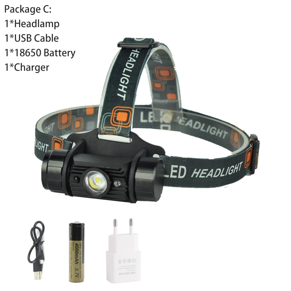 BORUiT 020 Налобный фонарь с датчиком движения C