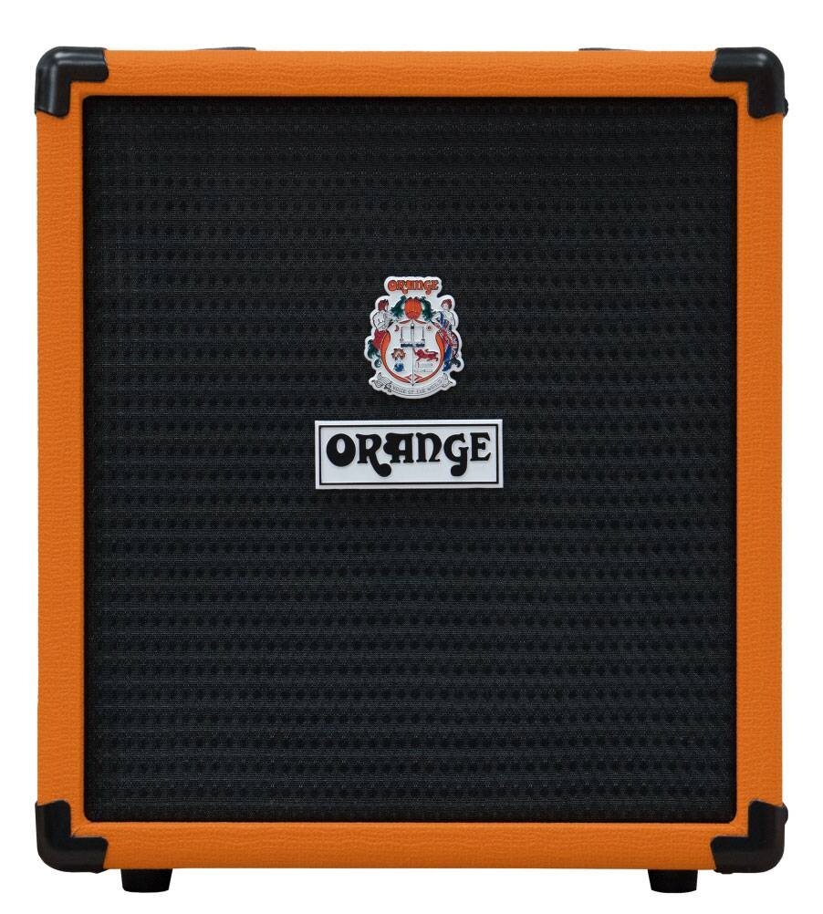 Комбо для бас-гитары 25 Вт, 8", встроенный тюнер, Orange CRUSH BASS 25 BK, черный