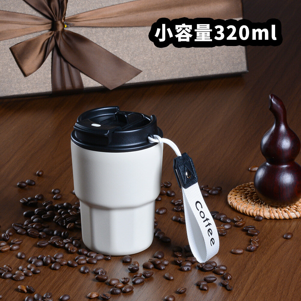 Модная брендовая кофейная кружка из нержавеющей стали 316, высококачественная керамическая термокружка, портативная дорожная кружка, интернет-знаменитость, кружка для воды, настраиваемая