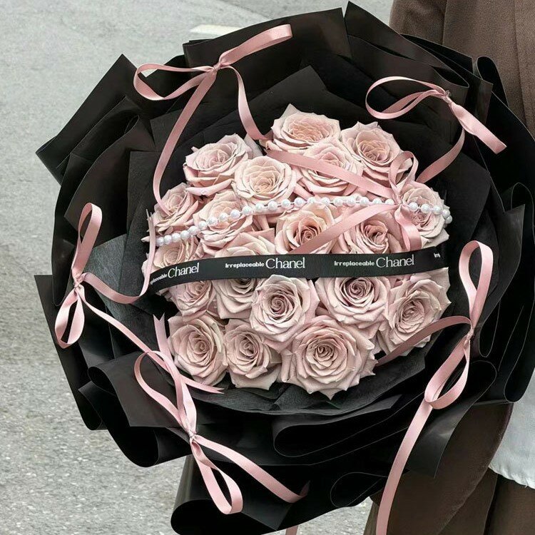 Роскошный вечный цветок, искусственный мыльный цветок, подарок в стиле балета Qixi для девушки, букет роз с бантом, манта роза