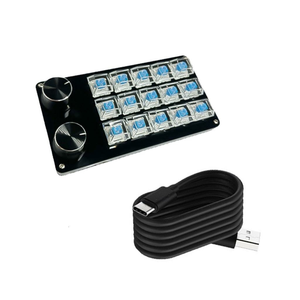 Программируемая игровая клавиатура с механическими переключателями, 15 ключей