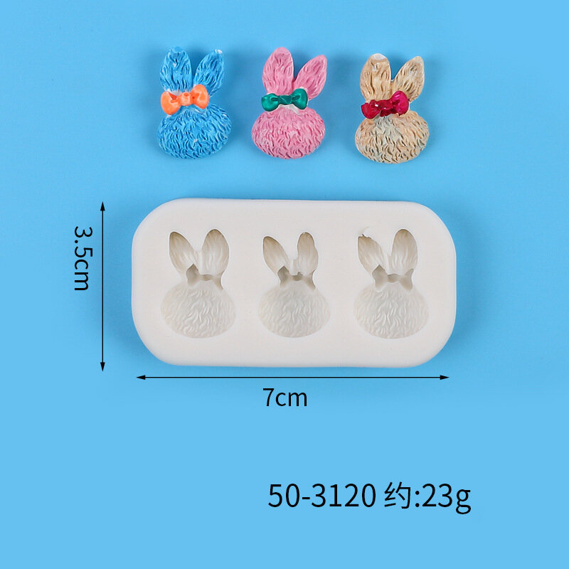 DIY лук конфеты торт форма для выпечки кроличьи уши лук ювелирные изделия Смола ювелирные изделия клей форма 50-3120-B
