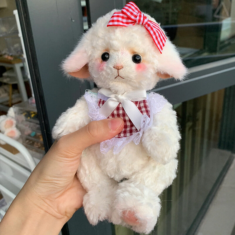 Набор для изготовления плюшевой игрушки-овечки своими руками, подвижные суставы, плюшевая игрушка-овечка,