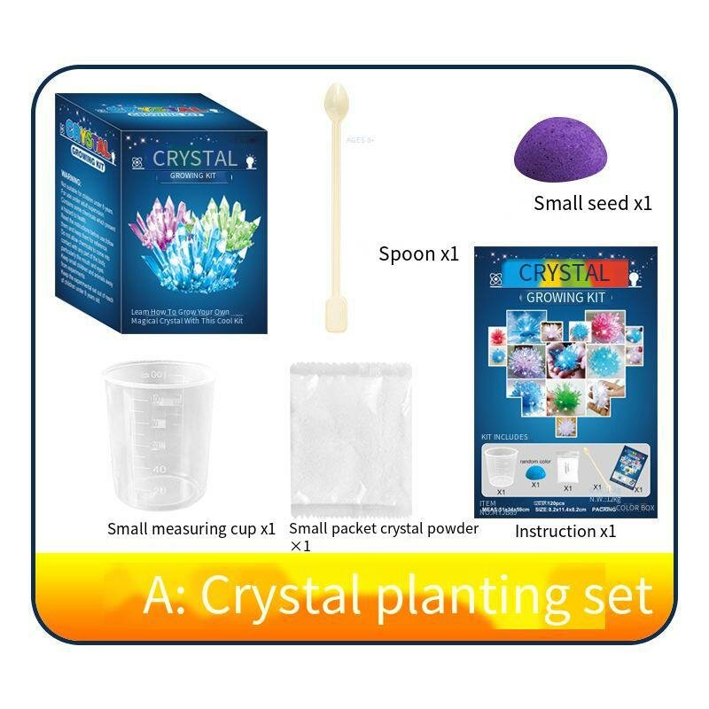 Детский выращивание кристалла научный экспериментальный набор для детей 1 маленький кристалл роста (цвет можно указать)