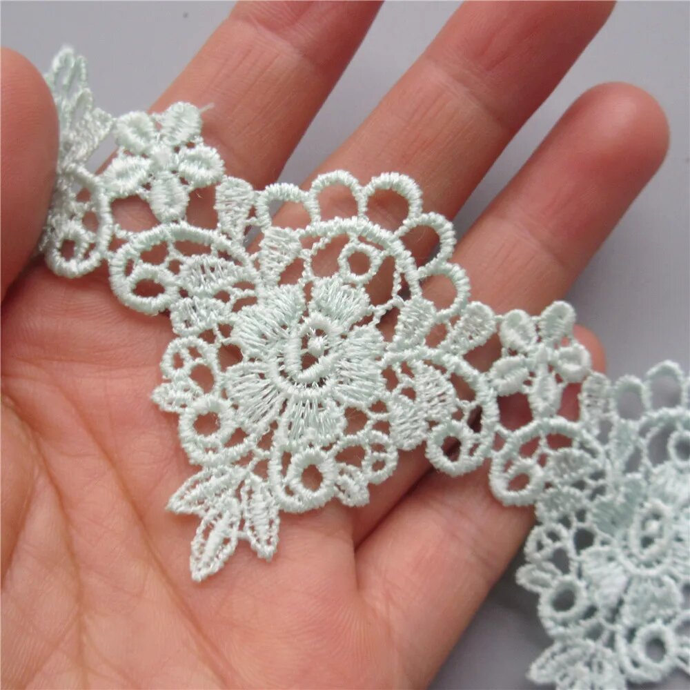 5 ярдов/лот полиэфирный цветок ручной работы вышитая ткань кружевная отделка края аппликация лента DIY швейные аксессуары для рукоделия украшения