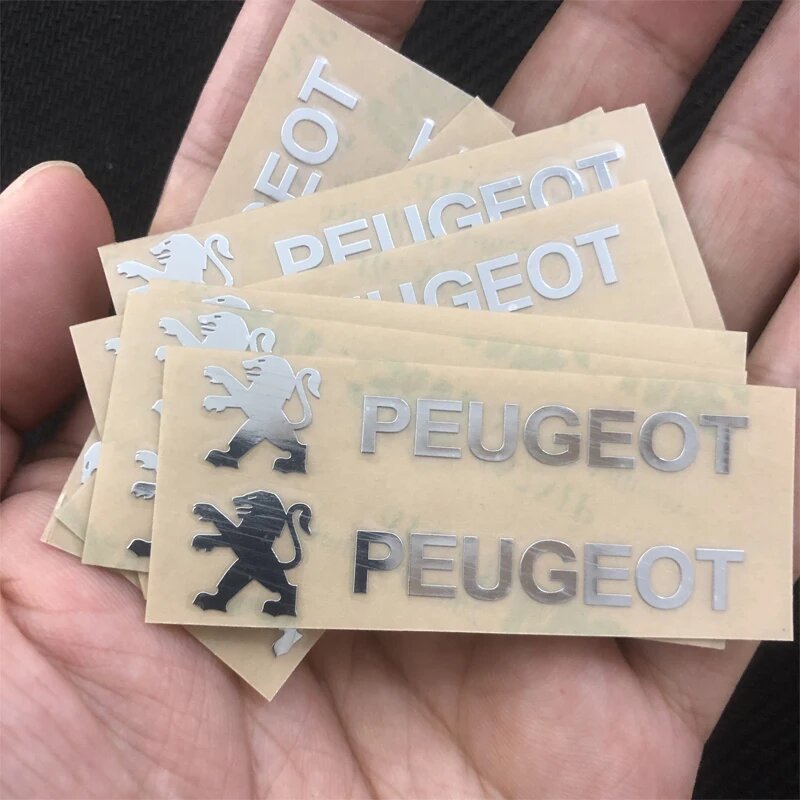 Наклейки на интерьер автомобиля, эмблема, наклейка, украшения, аксессуары для Peugeot Peugeot, 5 Pcs