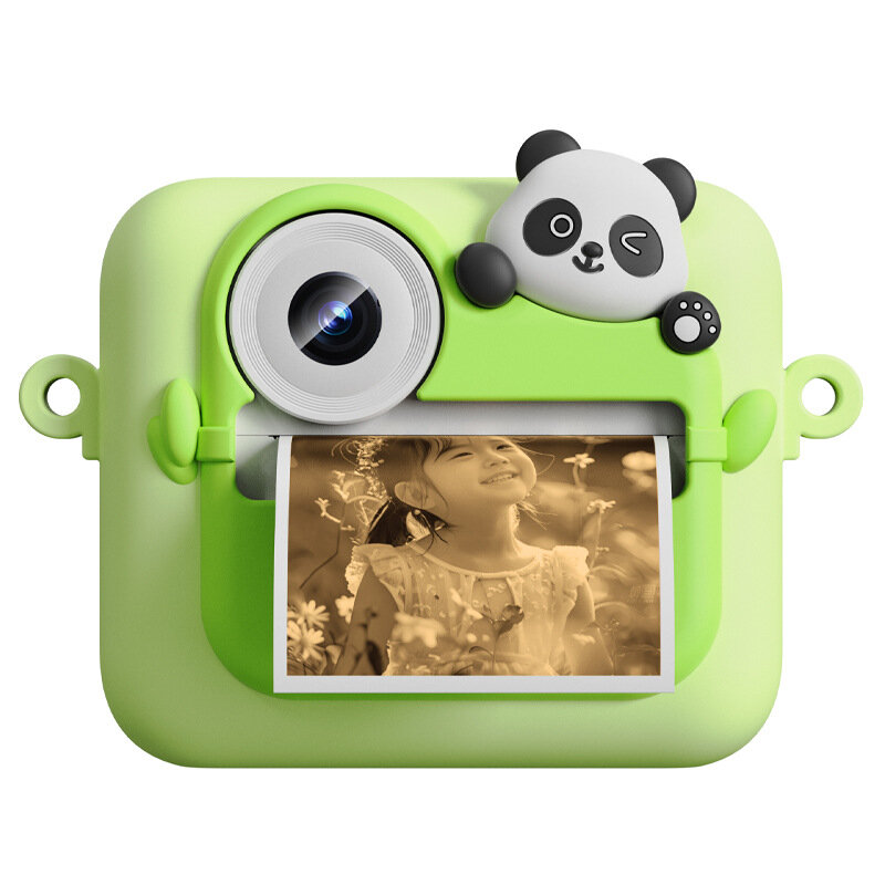 Горячая распродажа по специальной ценеДетская игрушечная камера K22 Panda, может делать фотографии и печатать цветные снимки, подарок для мальчиков.