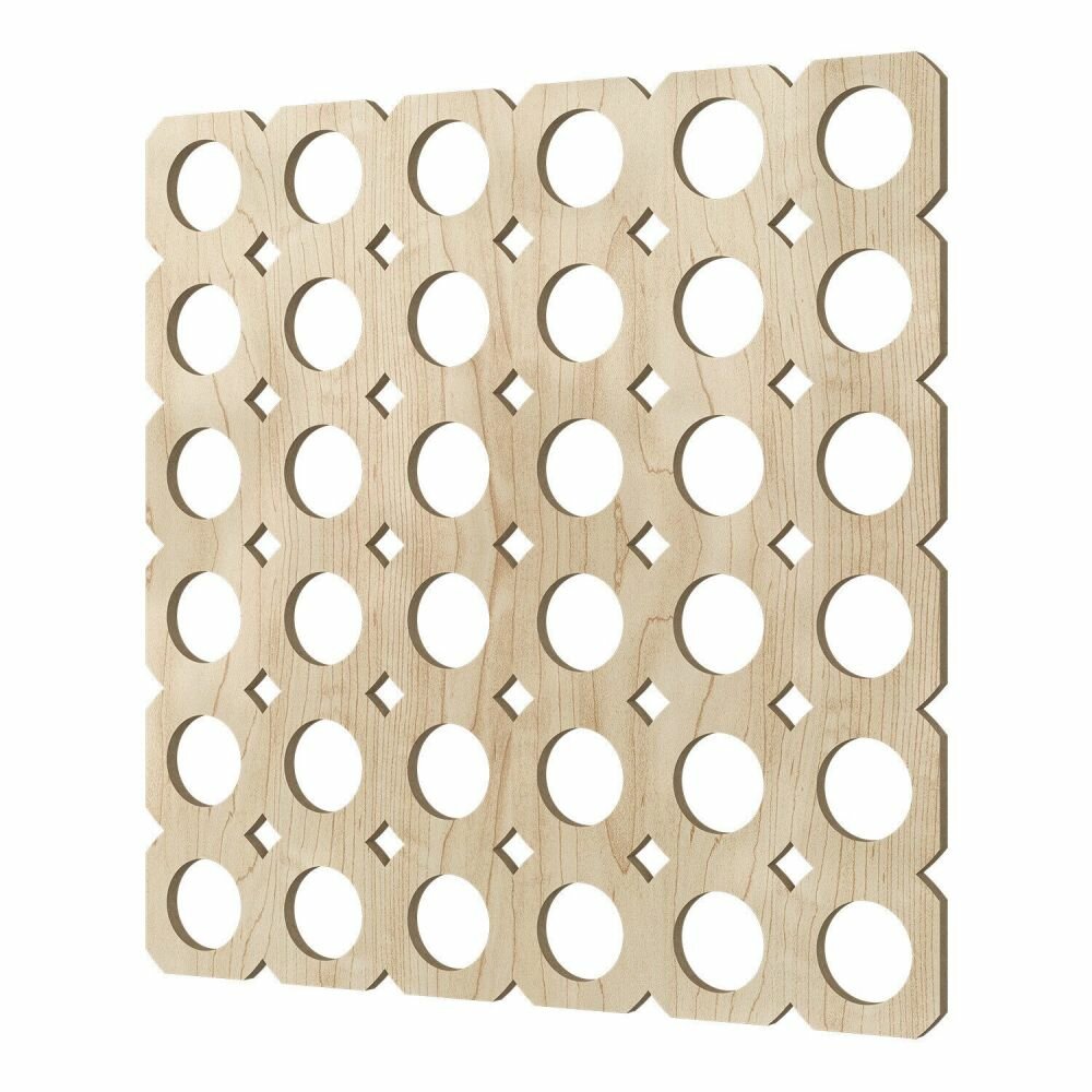 Перфорированная Панель Cosca Цирко ХДФ Клён В600хШ1200 мм / Коска.