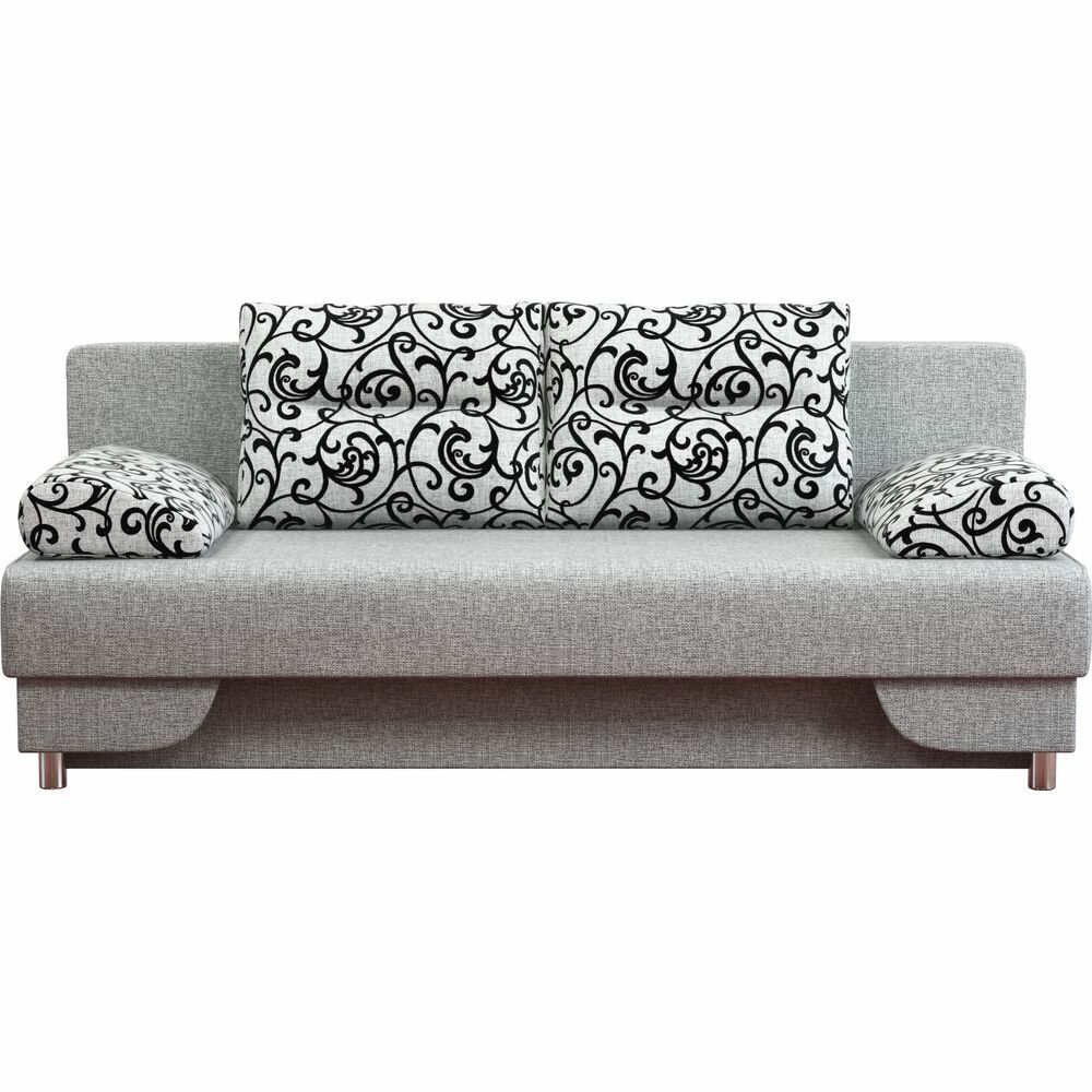 Диван еврокнижка Наш Диван Чарли Люкс А3 рогожка серая