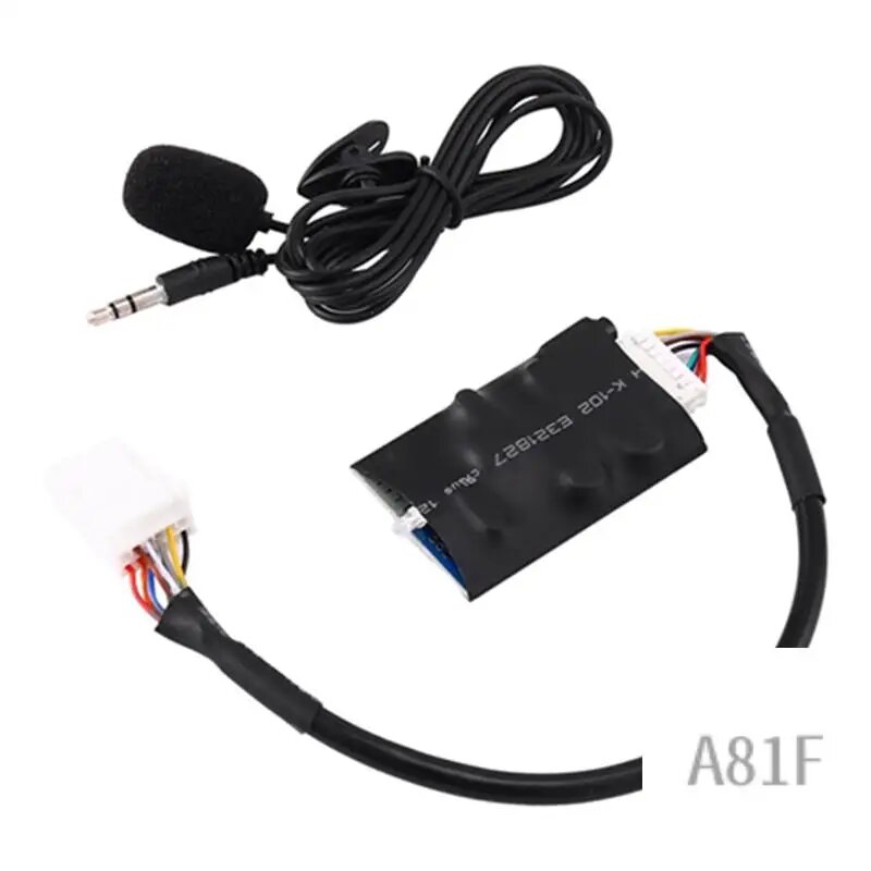 Автомобильный радиоприемник, аудиоадаптер, Bluetooth AUX, кабель, микрофон, громкая связь, музыкальный интерфейс, дисковая коробка для Toyota Camry Corolla RAV4