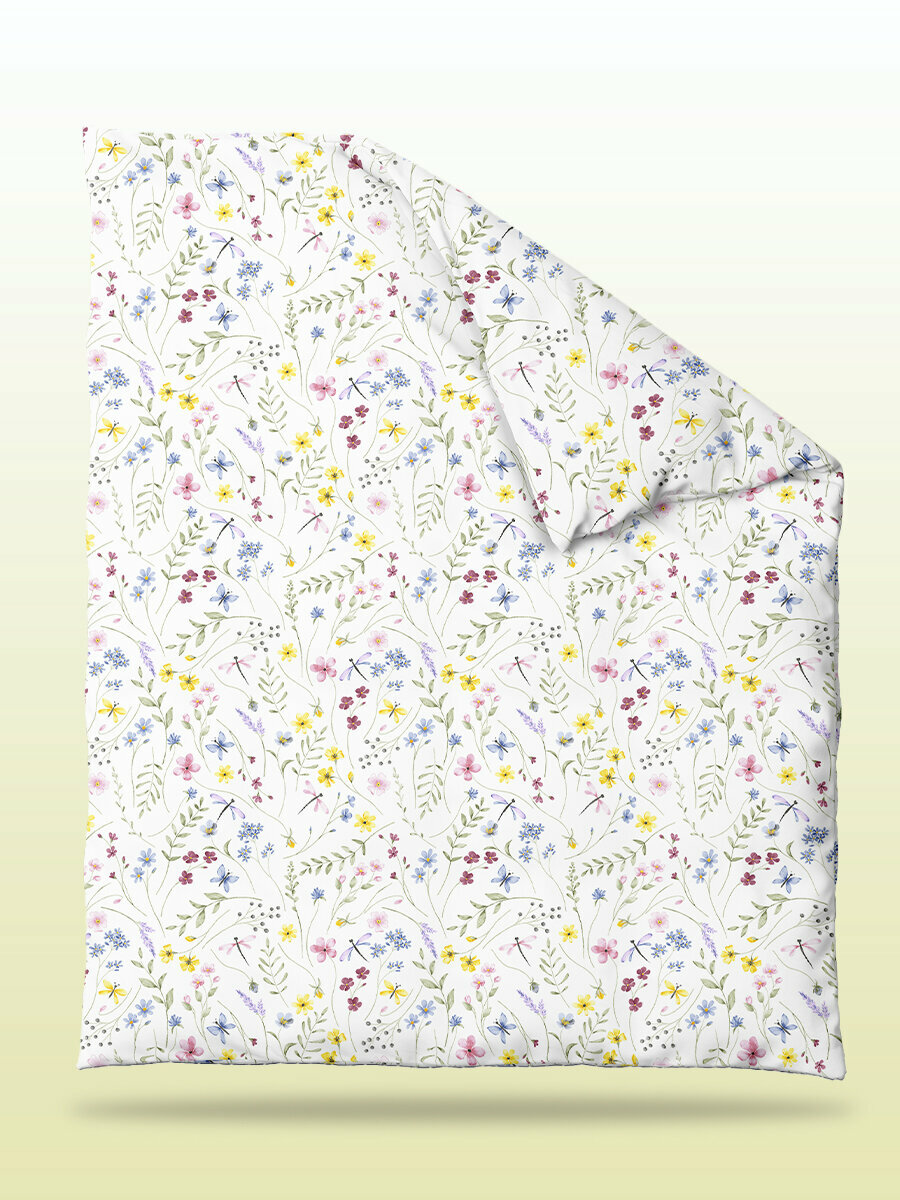 Пододеяльник Василиса 1,5-спальный 145х215 см, Бязь, хлопок 100%, Есения