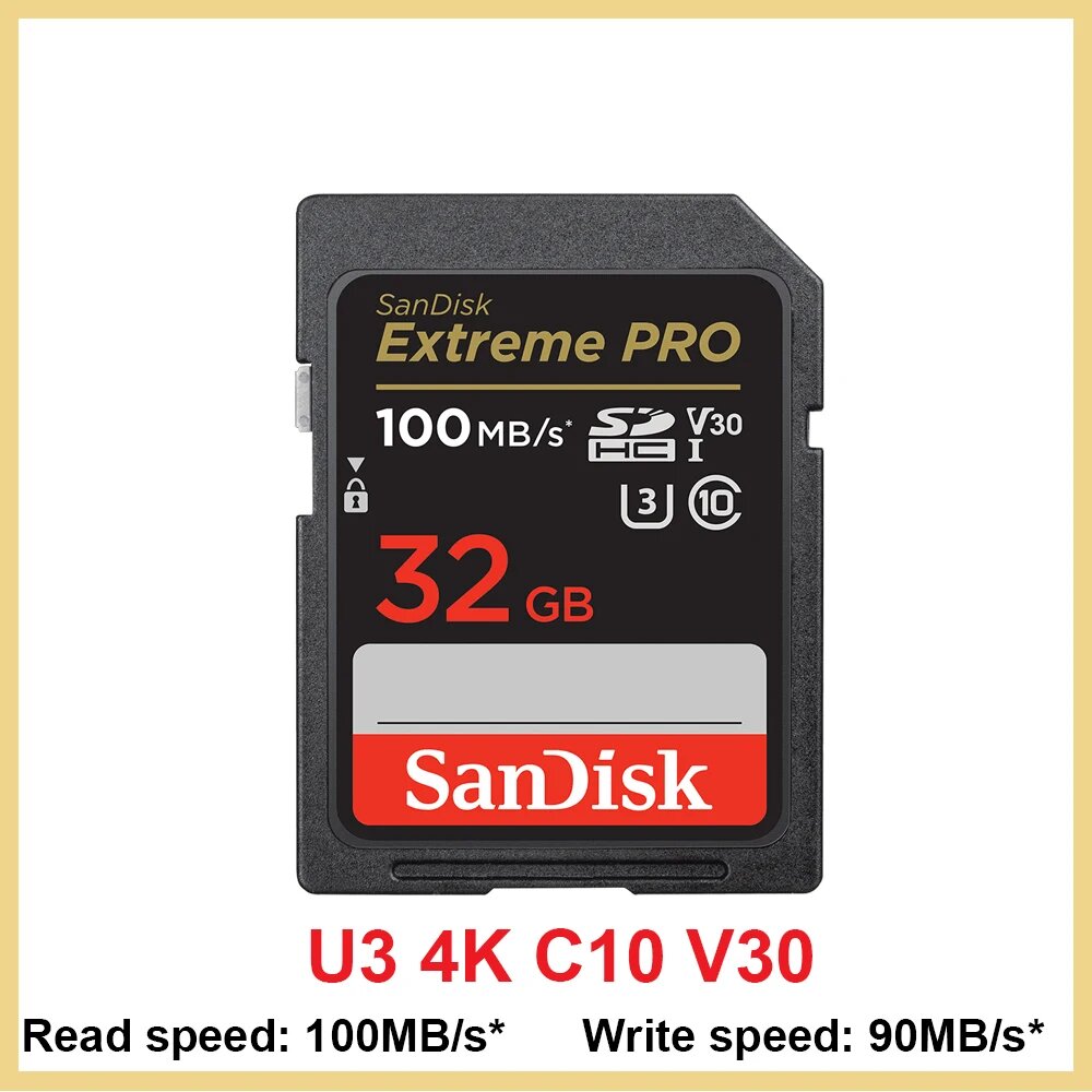 SanDisk Extreme PRO SD карта памяти 64 ГБ / 128 ГБ / 256 ГБ / 512 ГБ / 1 ТБ / 2 ТБ