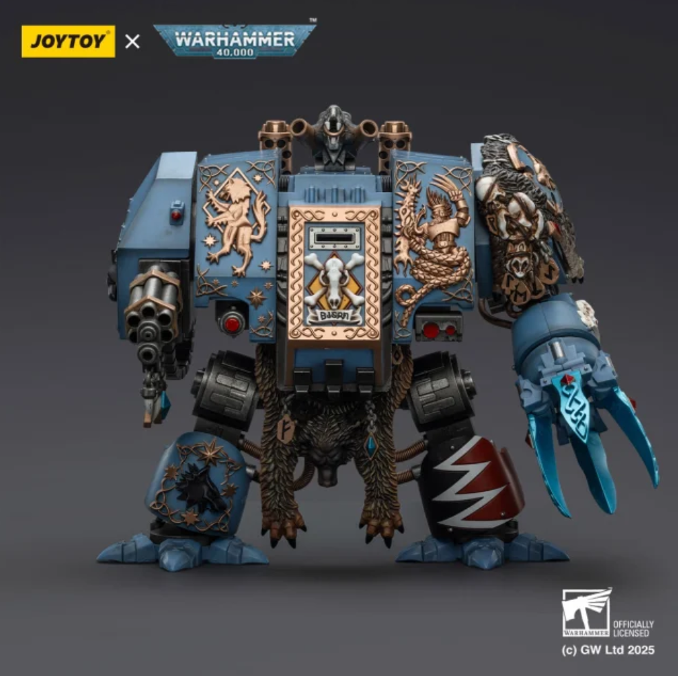 Подвижная фигурка JOYTOY Warhammer 40000 Space Wolves Bjorn the Fell-Handed