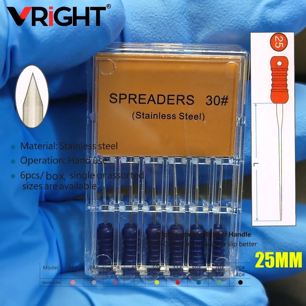 Стоматологические разбрасыватели из нержавеющей стали lzvine Spreaders-25MM-30