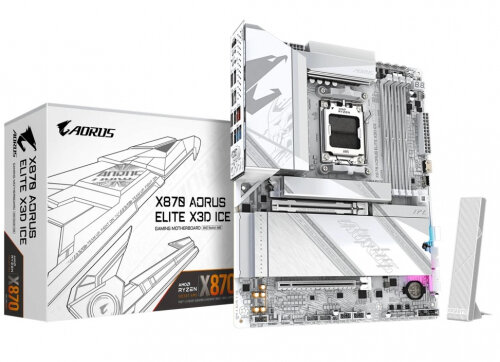 Материнская плата Gigabyte X870 AORUS ELITE X3D ICE (AM5, ATX)