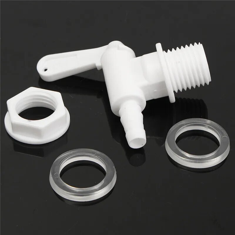 Кран пластиковый для розлива без дрожжеуловителя, диаметр 3/4, поворотный