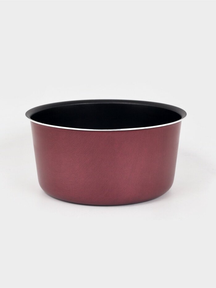 Форма для куличей, d=16 см, антипригарное покрытие, без крышки, бордовая