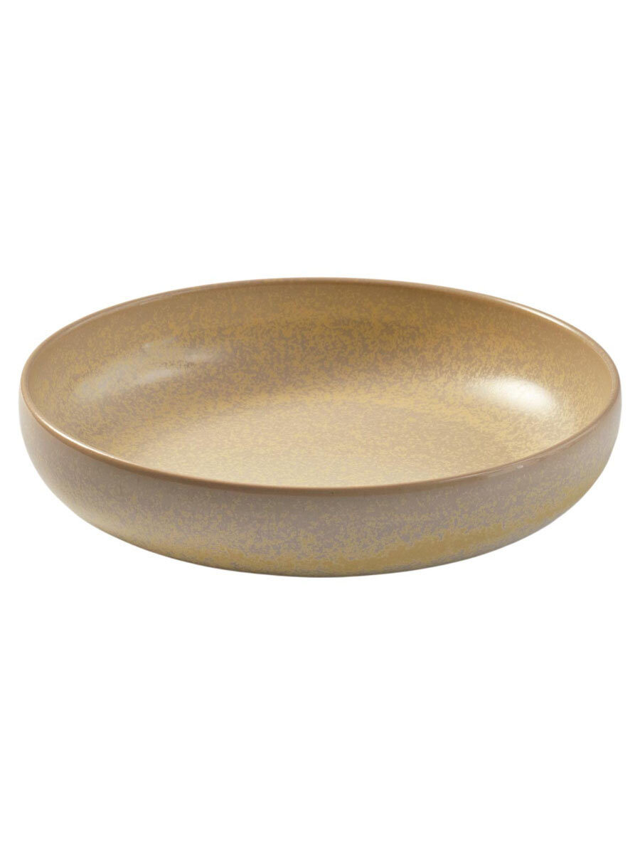 Салатник 22 см Kenai Ceramics Luma, песочный (Nara Kiiro), керамика Stoneware