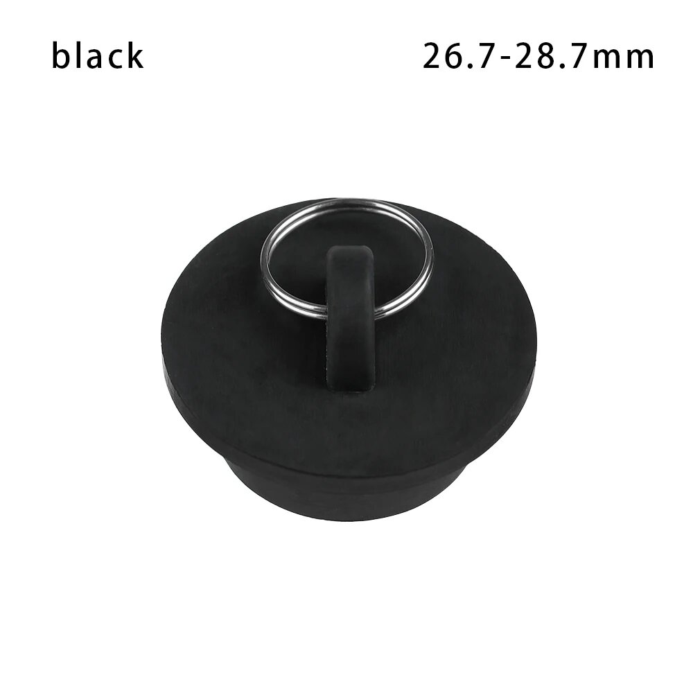 Резиновая пробка для ванны Black 26.7-28.7mm