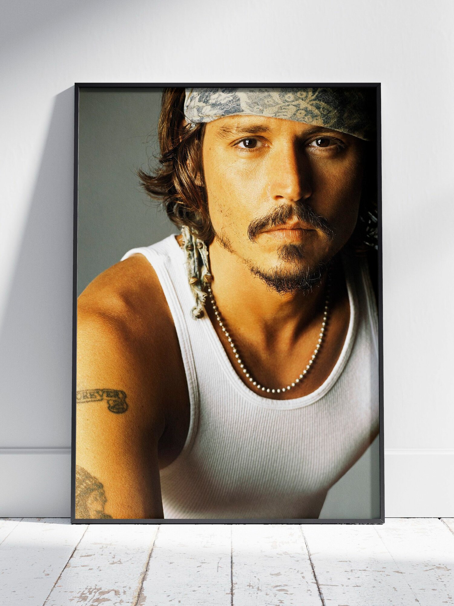 Плакат на стену для интерьера Джонни Депп (Johnny Depp 1) - Постер по актеру фильма, кино, сериала формата A4 (21x30 см)