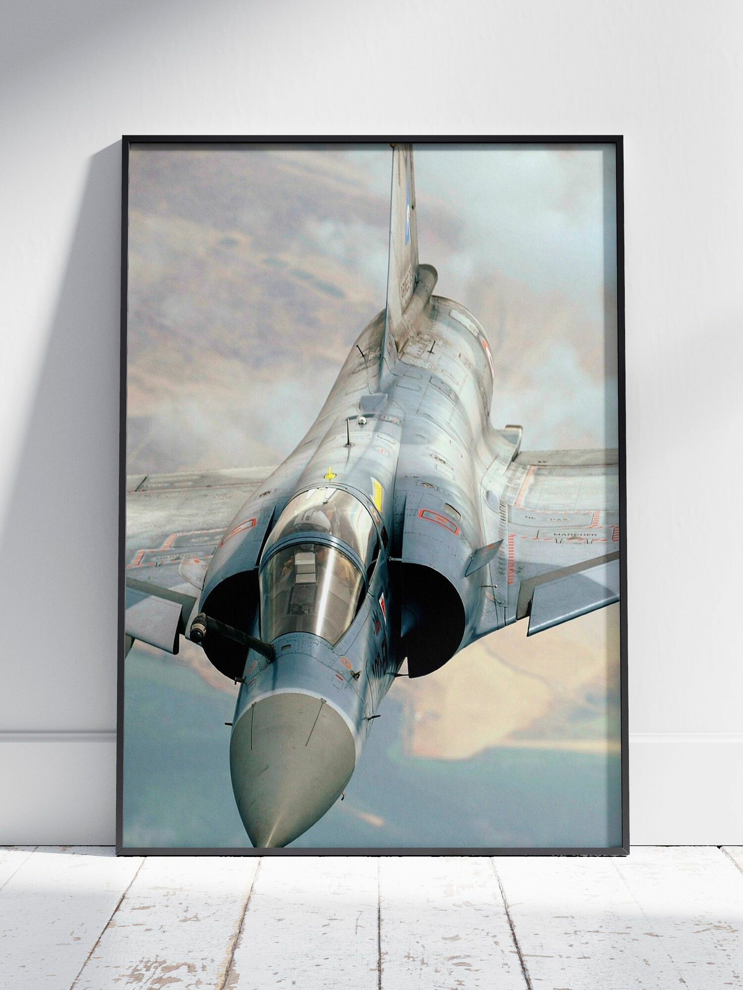 Плакат на стену для интерьера Техника и транспорт (Дассо Мираж 2000 - Dassault Mirage 2000 3) - Постер по транспорту формата A4 (21x30 см)