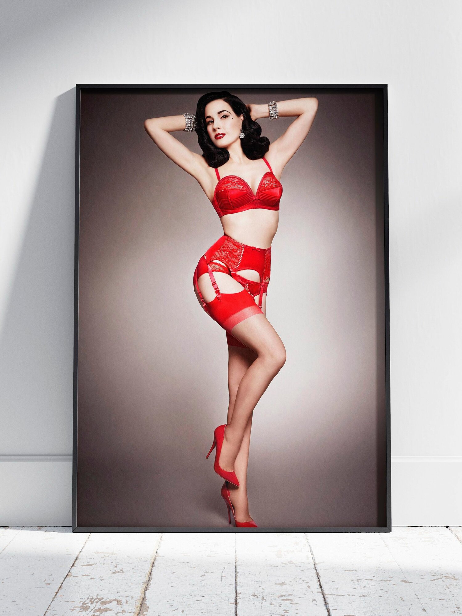 Плакат на стену для интерьера Дита фон Тиз (Dita Von Teese 29) - Постер по модели, бренду и моде формата A4 (21x30 см)