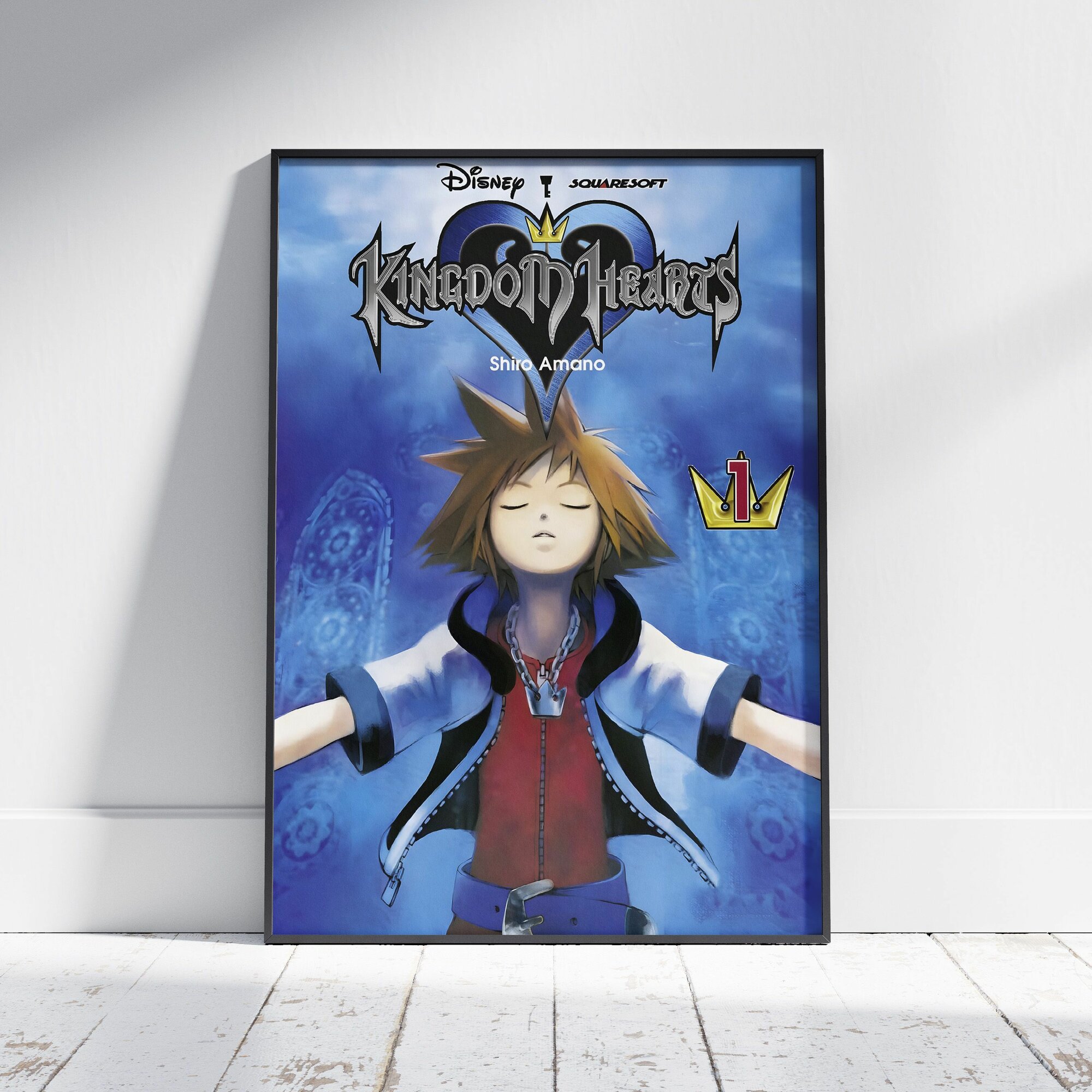 Плакат на стену для интерьера Кингдом Хартс (Сора - Sora 1) - Постер по игре Kingdom Hearts формата А4 (21x30 см)
