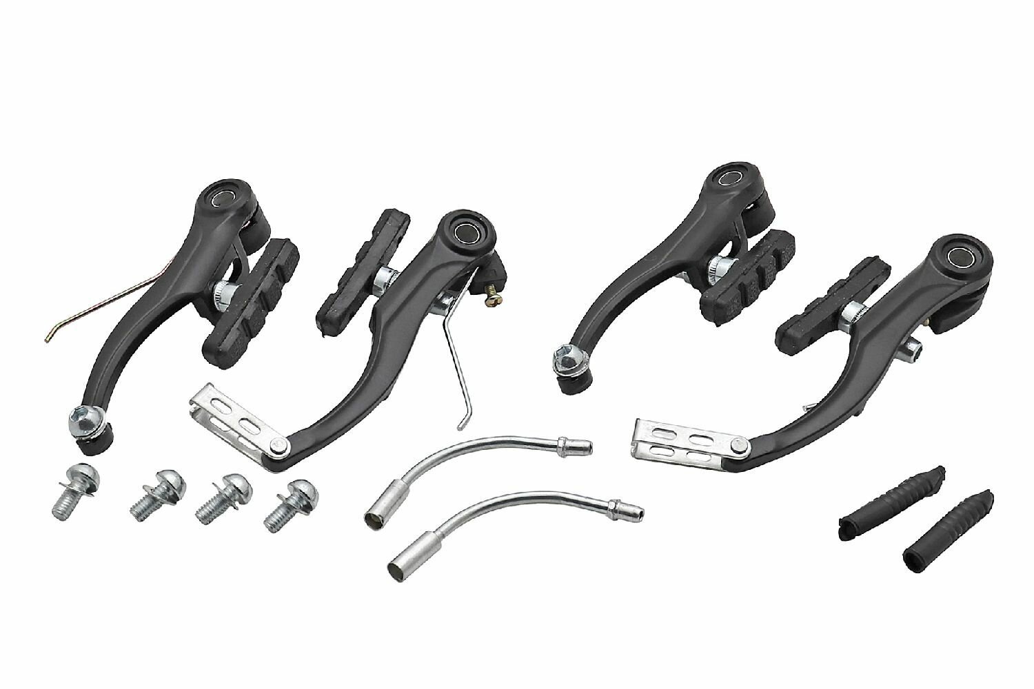 Тормоз v-brake Alum (набор передний+задний) черный