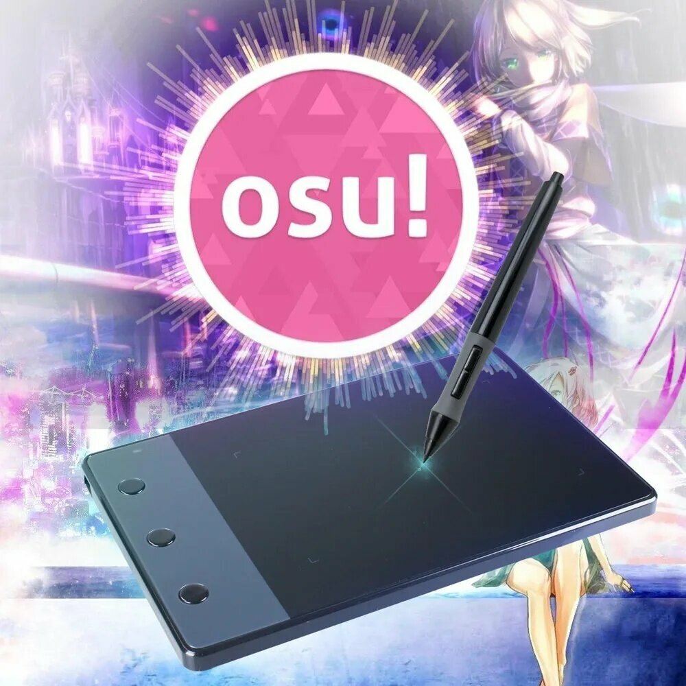 HUION-huiwang Графический планшет Графический планшет HUION H420, формат A4, прозрачный, черный, черный матовый