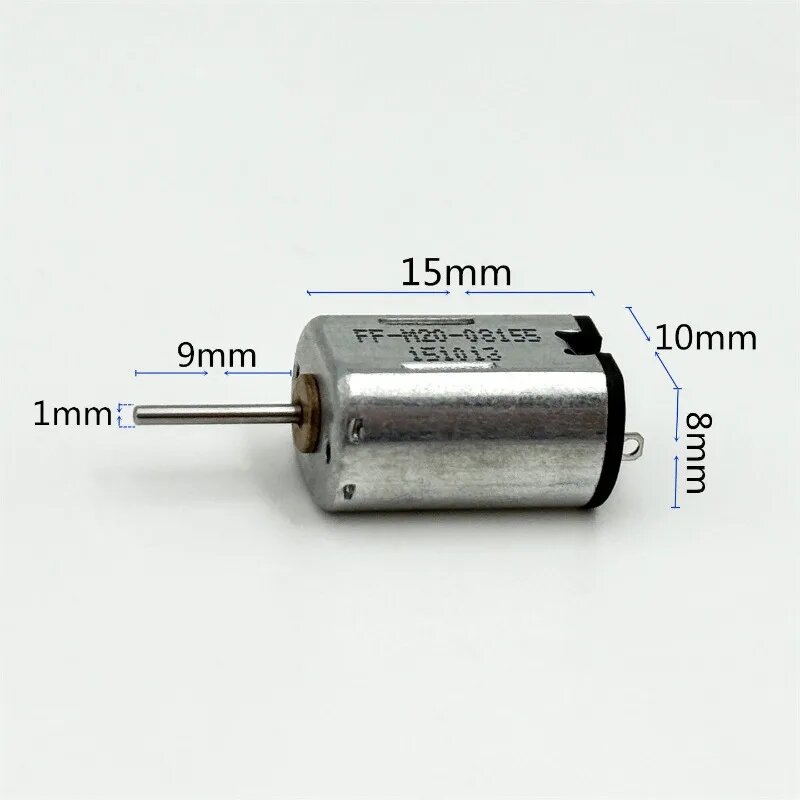 Мини мотор M20, 5 шт, 15*10*8 мм, DC 1.5В 5550 об/мин, 3.7В 15000 об/мин, для игрушек и DIY