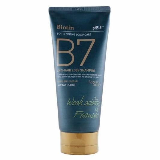 Шампунь Welcos Hair Care Forest Story B7 Anti-Hair Loss Shampoo, Шампунь для волос против выпадения с биотином, 200 мл