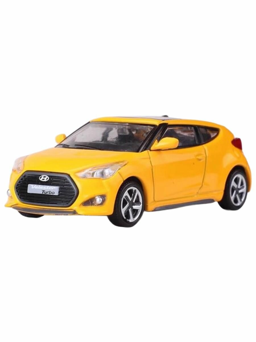 Машинка металлическая Kоллекционная модель DCT 1:64 Veloster Turbo Orange