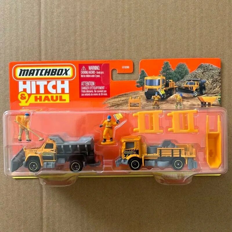 Matchbox, набор грузовиков и транспортеров, 1:64 литые модели(Строительная бригада)