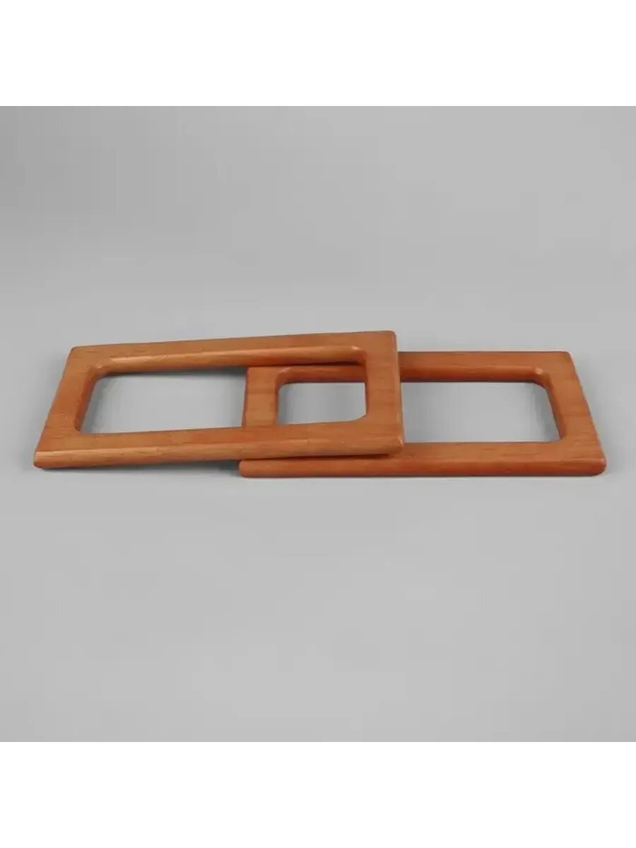 Экологичные деревянные ручки для сумки, 15×8 см