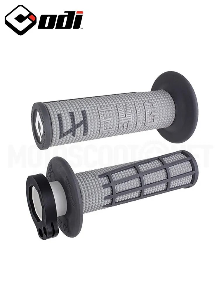 ODI EMIG 2.0 V2 Lock-On Grip Set Серый Ручки для руля мотоцикла