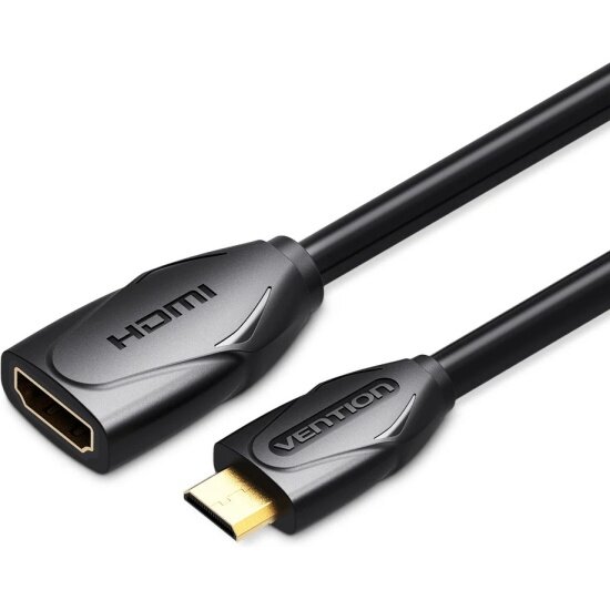 Кабель-удлинитель Vention HDMI High speed v2.0 19F/ mini HDMI 19M - 1м