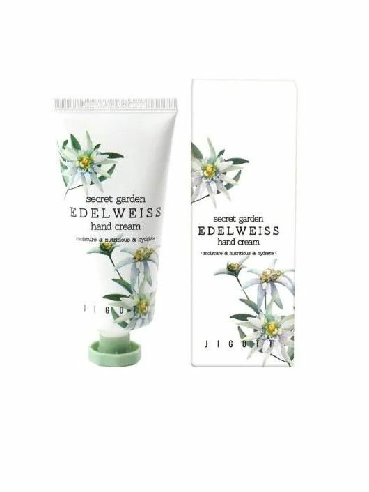 Увлажняющий крем с экстрактом эдельвейса Jigott secret garden EDELWEISS hand cream100 мл. Южная Корея