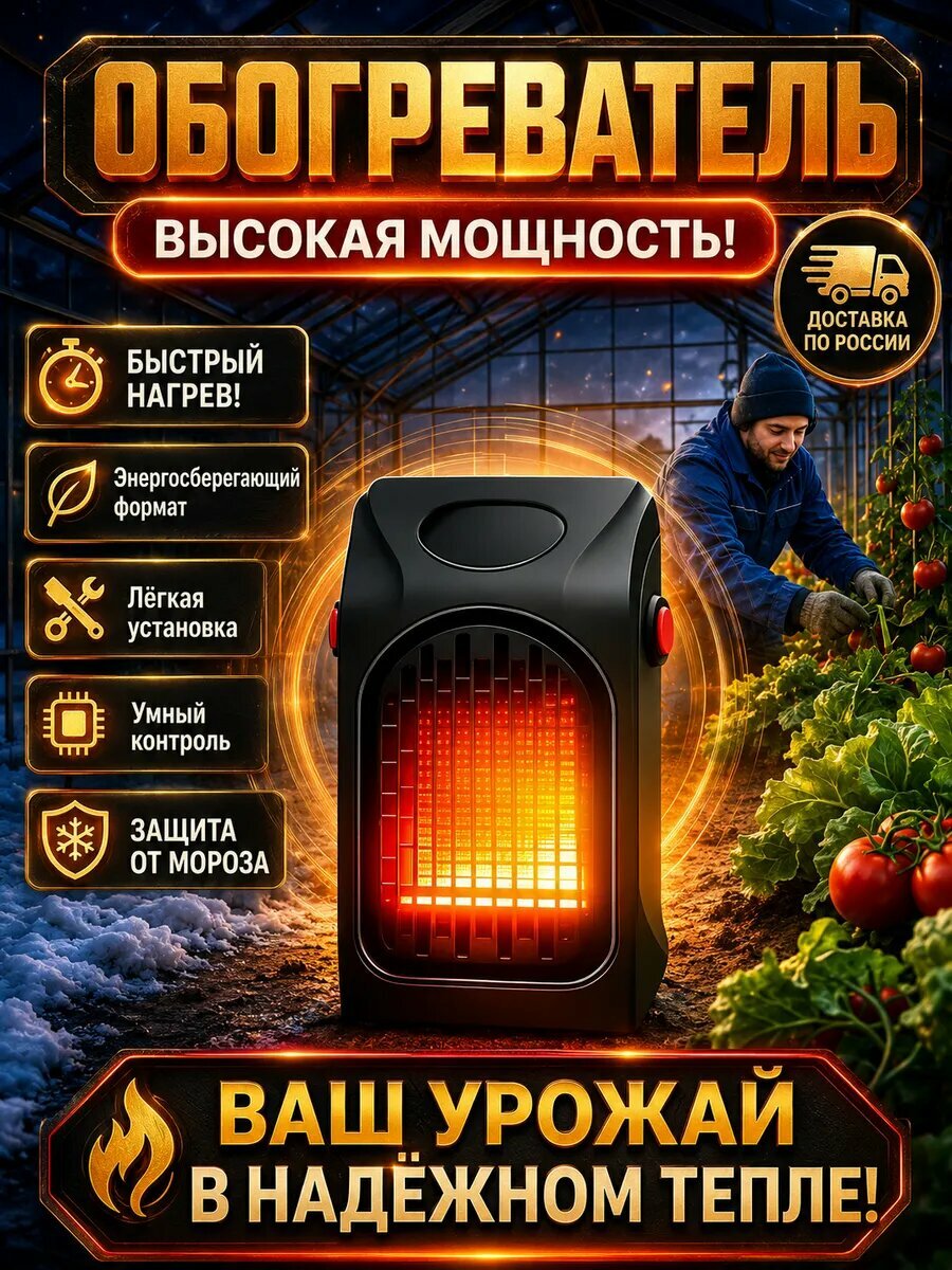 Обогреватель для теплицы с терморегулятором инфракрасный