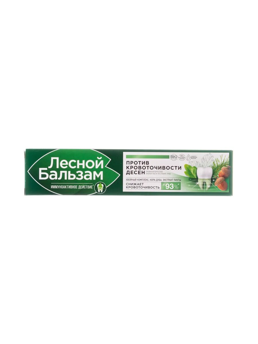 Лесной бальзам Зубная паста экстракт коры дуба пихты 75 мл 1