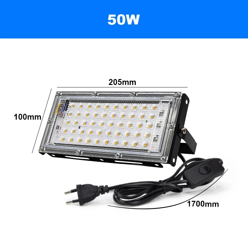 50W LED прожектор PARkson, EU Plug