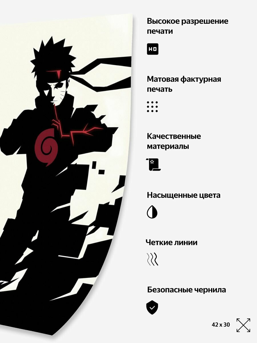 Постер Наруто/Naruto А3 матовый — фото 1