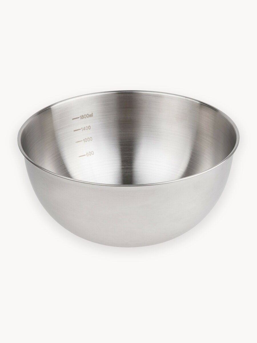 Миска PERFECTO LINEA из нержавеющей стали 2.4 л с мерной шкалой 24-021598 для кухни