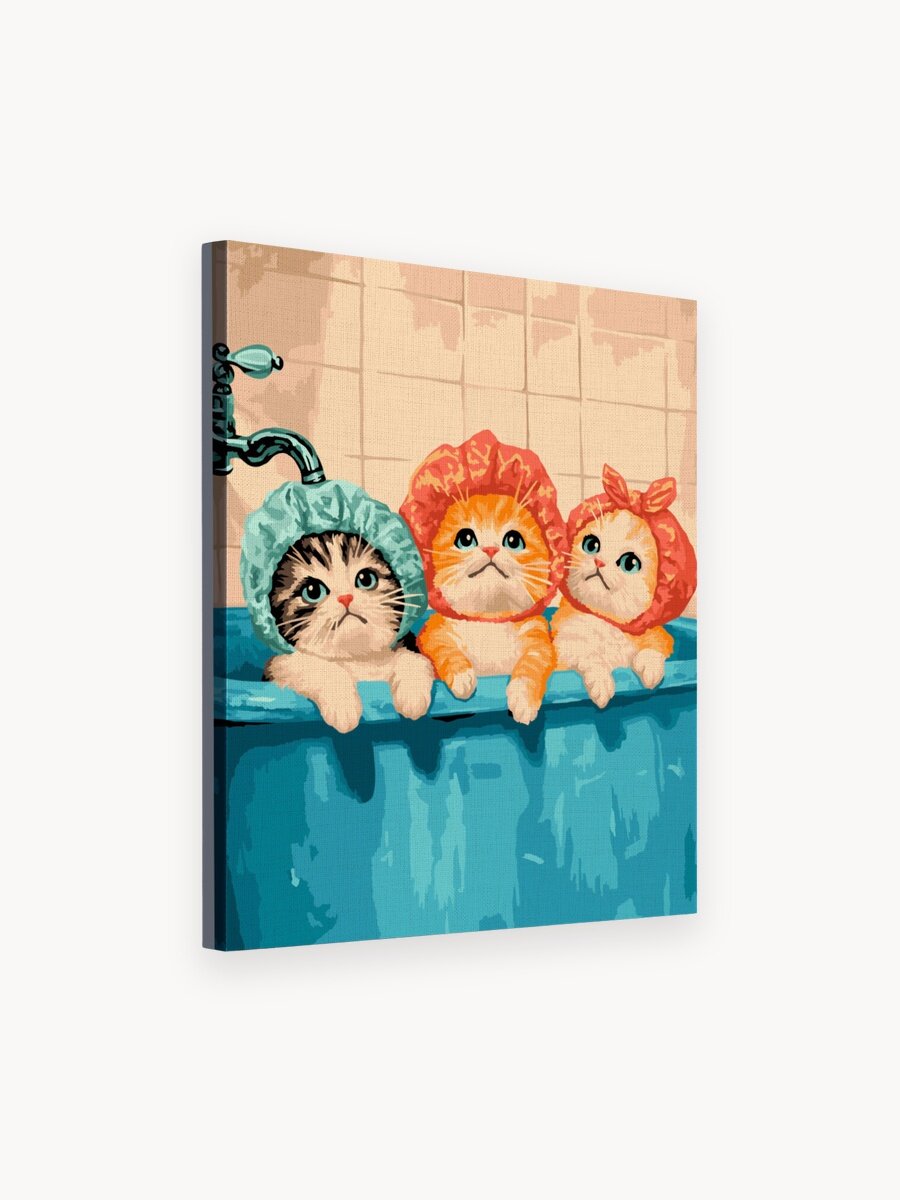 Картина по номерам Hobby Paint Котята в шапочках