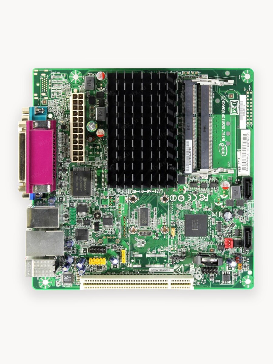Материнская плата Mini-ITX Intel D2500HN с процессором Atom D2500